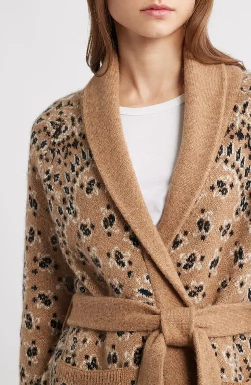 The Great. Bandana Shawl Collar Cardigan