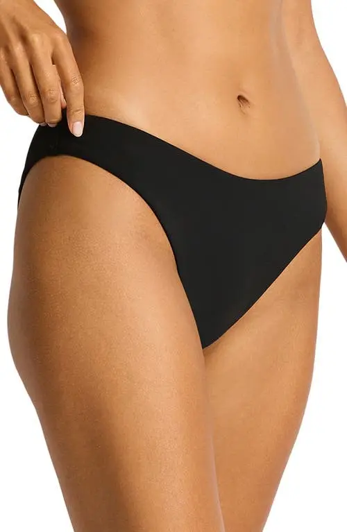 SEA LEVEL Essentials Edit Mid Bikini Bottoms - Black