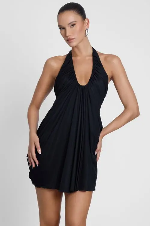 LEAU Odyssey Drape Mini Dress