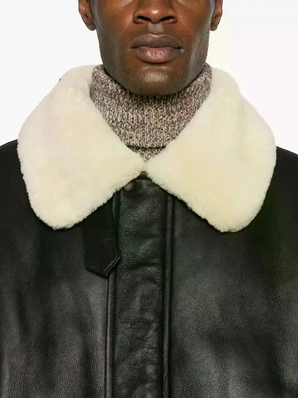 YVES SALOMON Shearling Collar Jacket