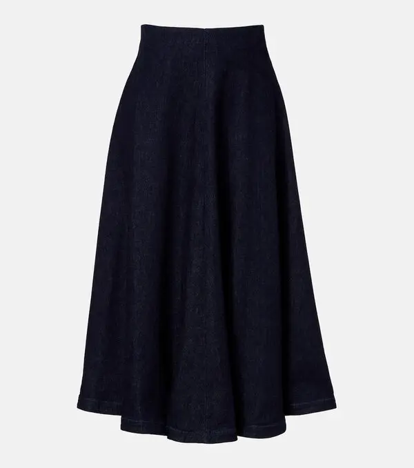 Altuzarra Varda Denim Midi Skirt - Blue