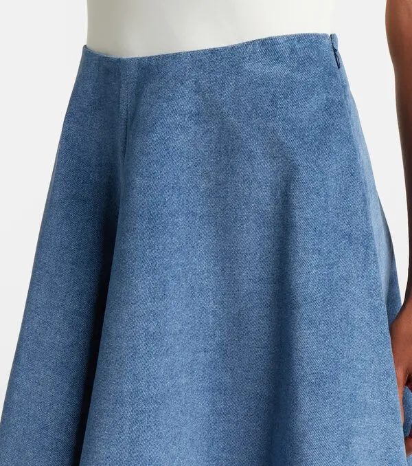 Altuzarra Varda Denim Midi Skirt - Blue