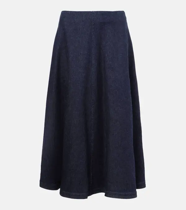 Altuzarra Varda Denim Midi Skirt - Blue