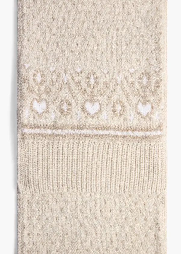 Khaite Lucrene Scarf - Ecru Multi