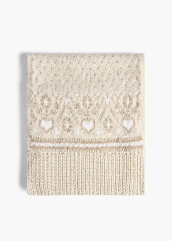 Khaite Lucrene Scarf - Ecru Multi