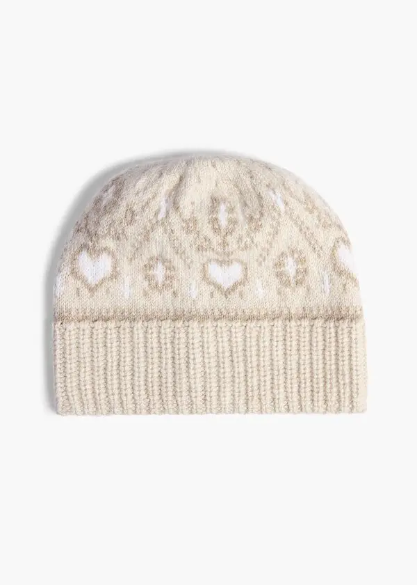 Khaite Avers Beanie - Ecru Multi