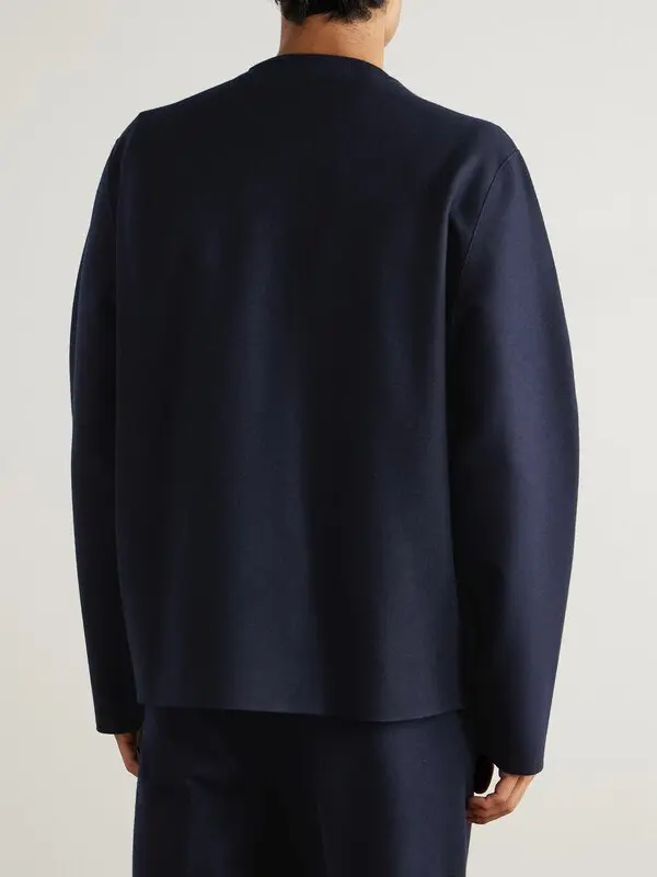 Loro Piana Breia Wish® Wool And Cashmere-blend Sweater - Blue