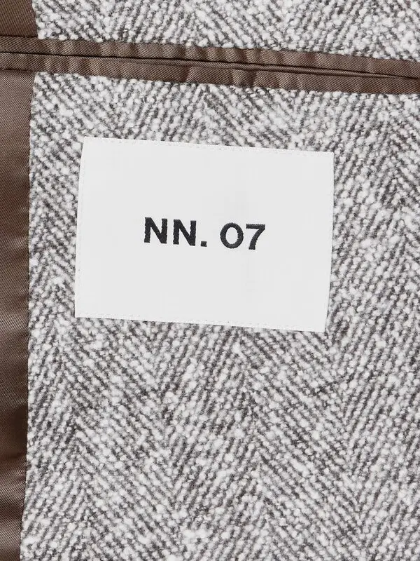 Nn07 Jordin 1087 Double-breasted Recycled-herringbone Suit Jacket