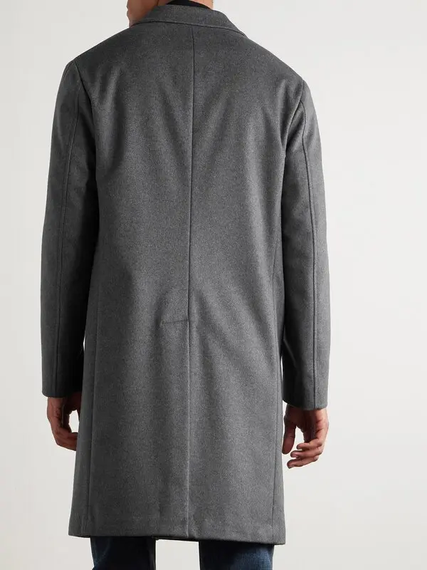 SLOWEAR Incotex Montedoro Brushed Wool-blend Coat