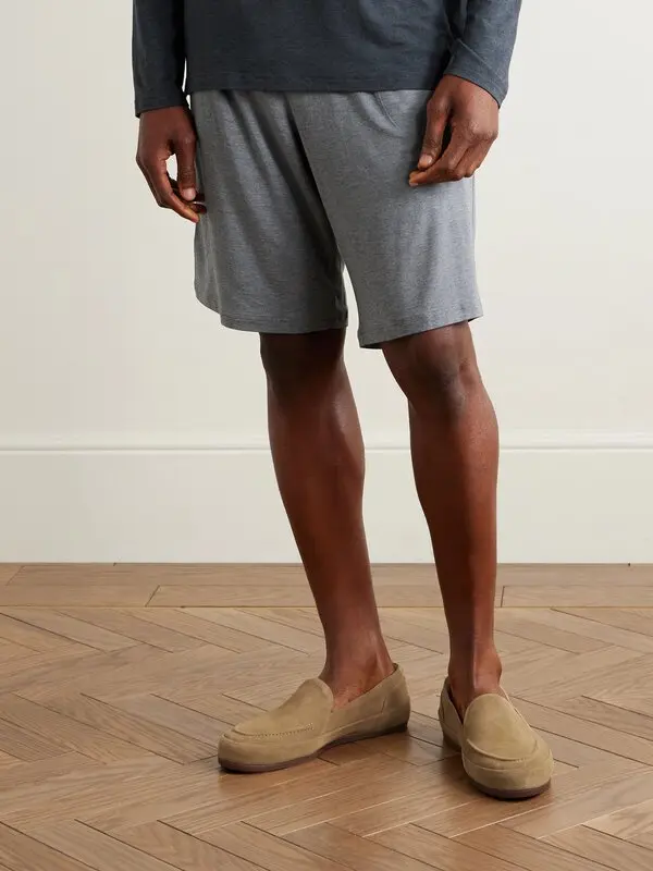 Mulo Fleece-lined Suede Loafers - Neutrals