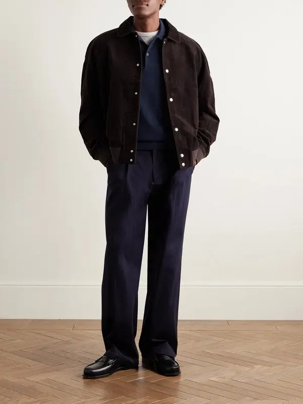 Mr P. Cliff Cashmere Polo Shirt - Blue