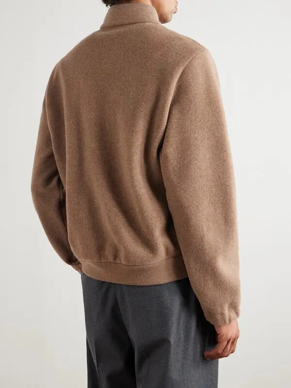 Loro Piana North Woods Virgin Wool-blend Half-zip Sweater