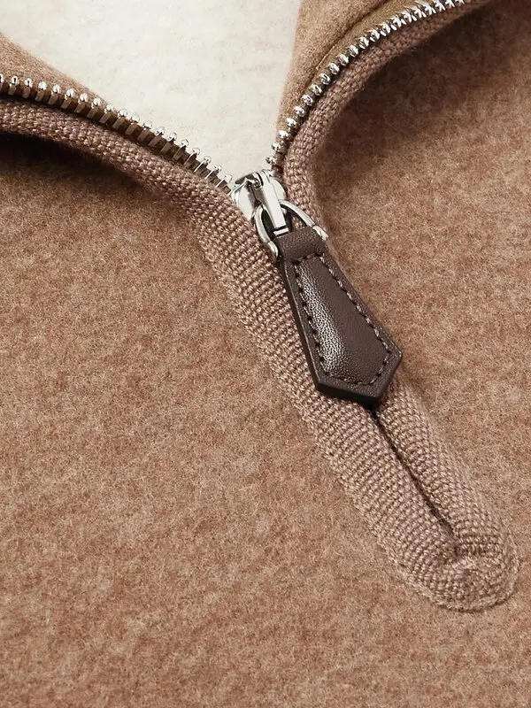 Loro Piana North Woods Virgin Wool-blend Half-zip Sweater