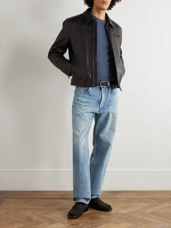 Boglioli Slim-fit Wool And Cashmere-blend Sweater - Blue