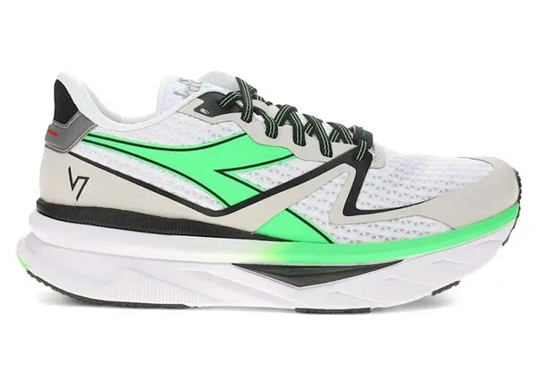 DIADORA Atomo V7000 Sneakers - White/green Fluo/black