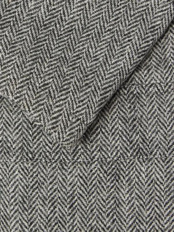 DRAKE'S Games Mk. Vii Unstructured Herringbone Harris Tweed Blazer