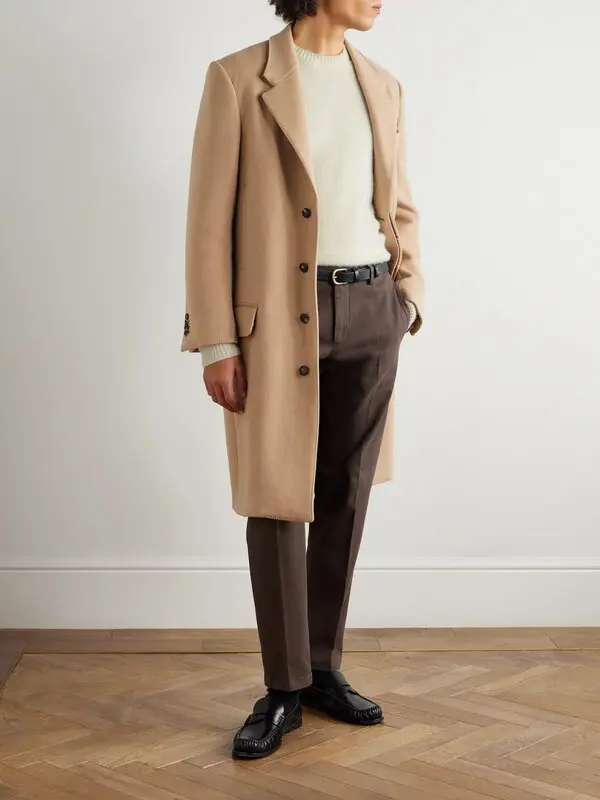 Boglioli Tapered Cotton-blend Twill Trousers