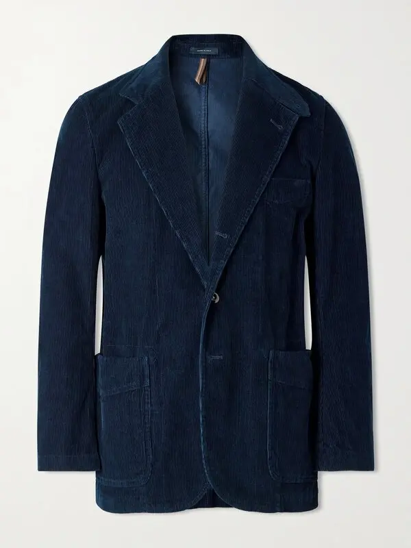 DRAKE'S Cotton-corduroy Blazer