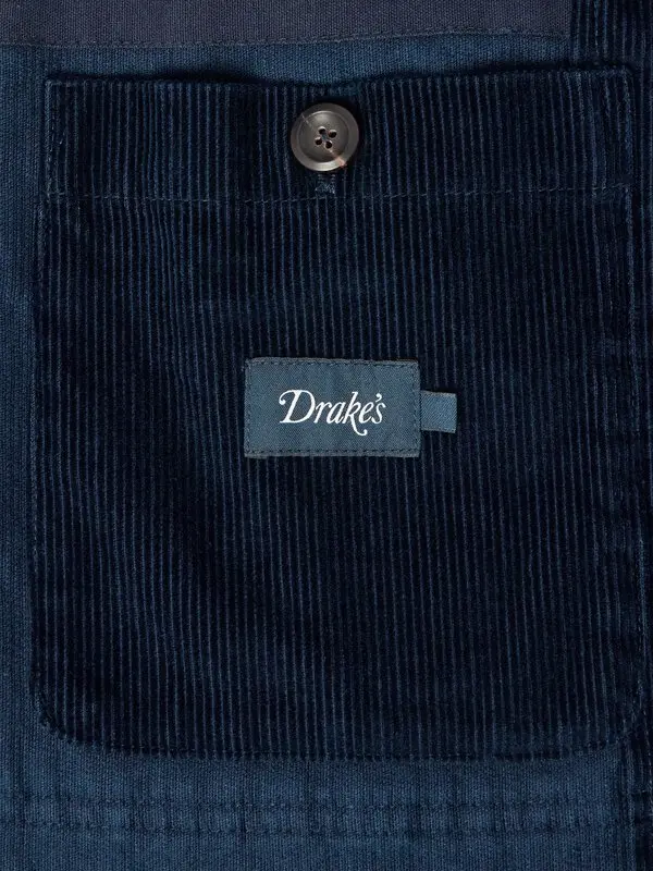 DRAKE'S Cotton-corduroy Blazer