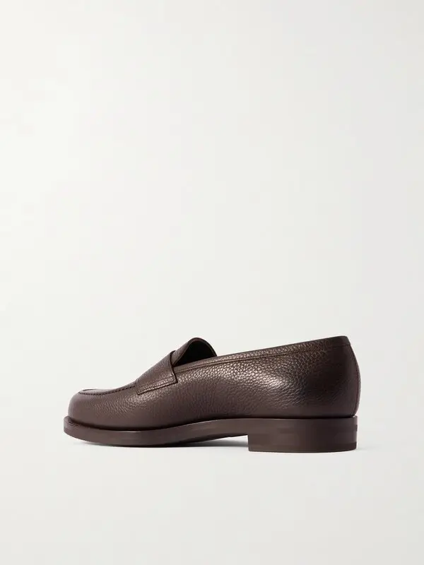 EDWARD GREEN Pimlico Full-grain Leather Penny Loafers