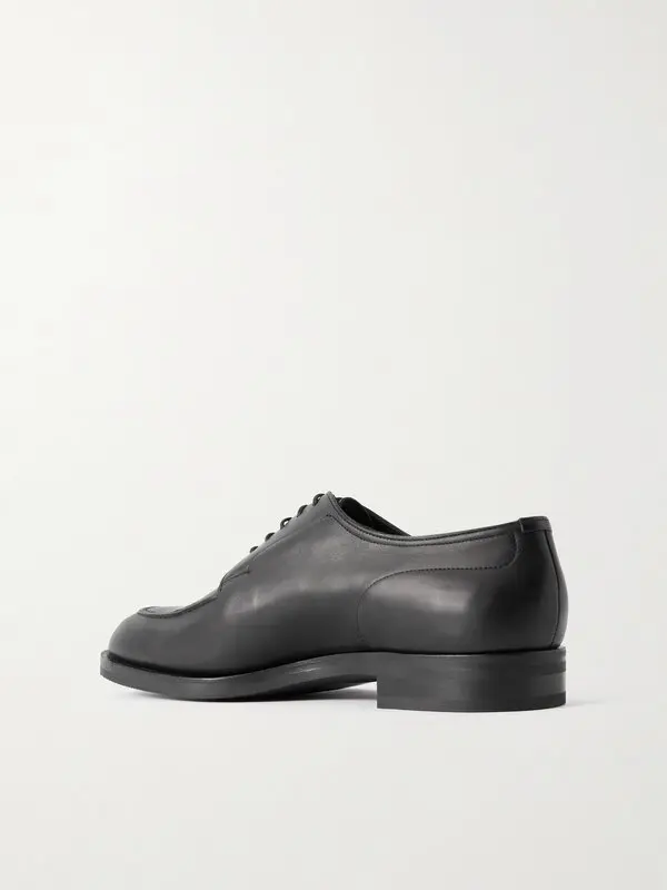 Edward Green Dover Leather Derby Shoes - Black | Editorialist
