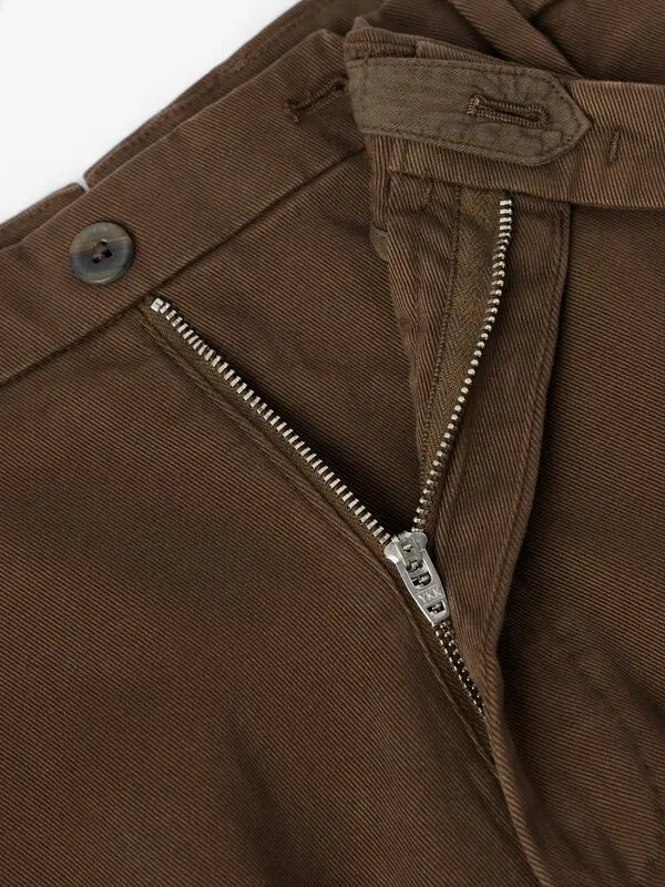 Boglioli Straight-leg Cotton-blend Twill Trousers - Brown