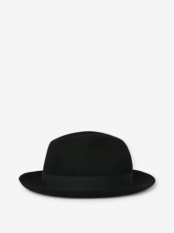 Borsalino Wool Felt Hat Wide Brim - Black