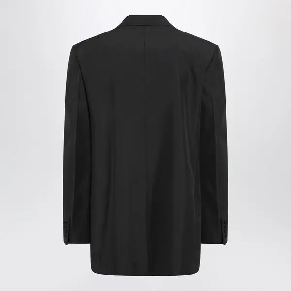 Gucci Double-breasted Jacket In Technical Panama
