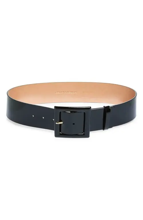 Carolina Herrera Icon Patent Leather Belt - Black