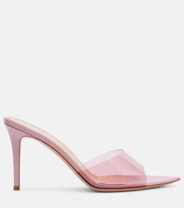 GIANVITO ROSSI Elle 85 Pvc Mules - Pink