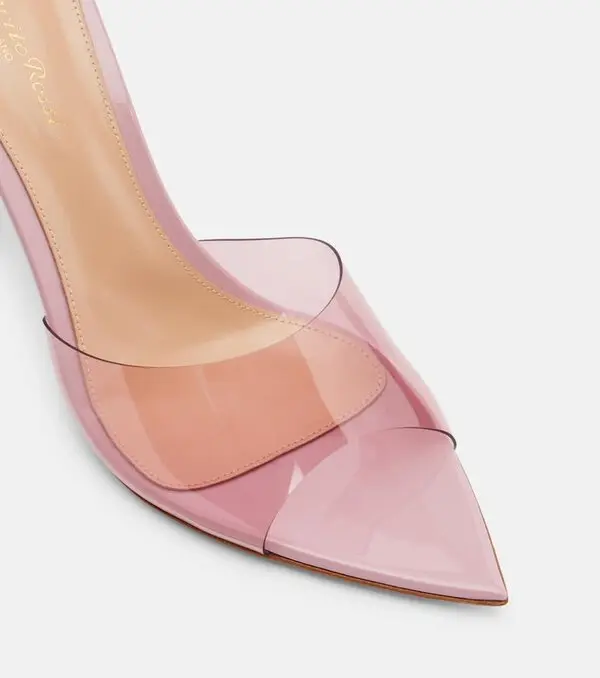 GIANVITO ROSSI Elle 85 Pvc Mules - Pink