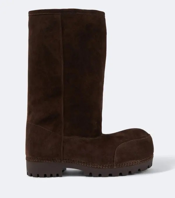 Balenciaga Alaska Suede Knee-high Boots