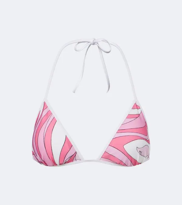 Emilio Pucci Marmo Bikini Top - Pink