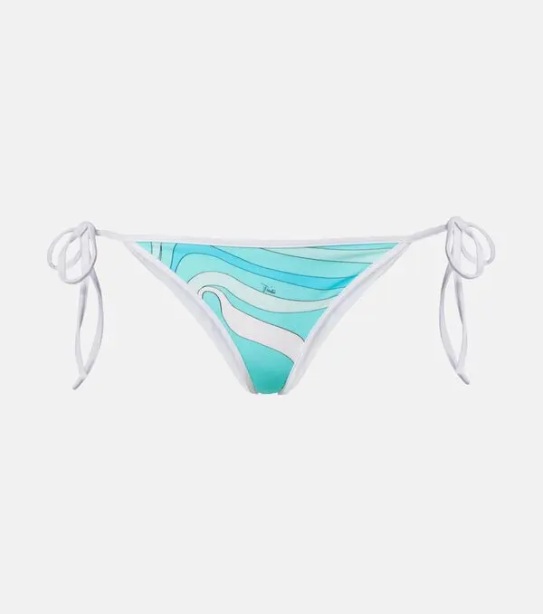 Emilio Pucci Marmo Bikini Bottom - Blue