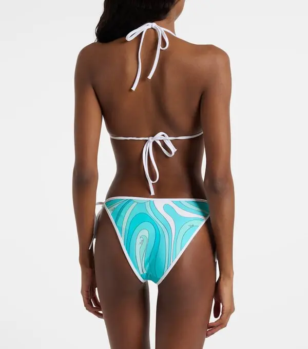 Emilio Pucci Marmo Bikini Bottom - Blue