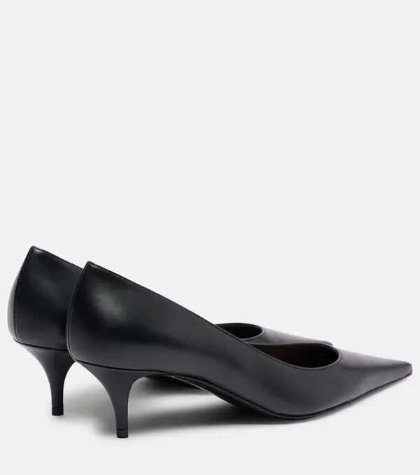 Amina Muaddi Barbara 55 Leather Pumps