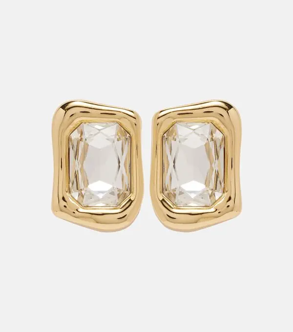 JENNIFER BEHR Caterina Crystal-embellished Earrings - Gold