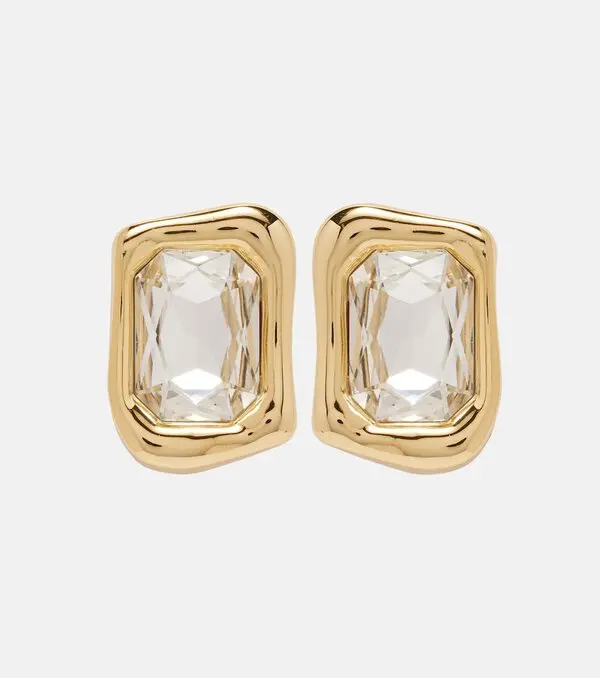 JENNIFER BEHR Caterina Crystal-embellished Earrings - Gold
