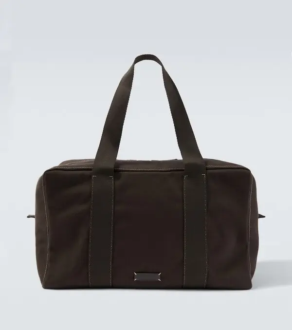 THE ROW Sisal Canvas Duffel Bag - Brown
