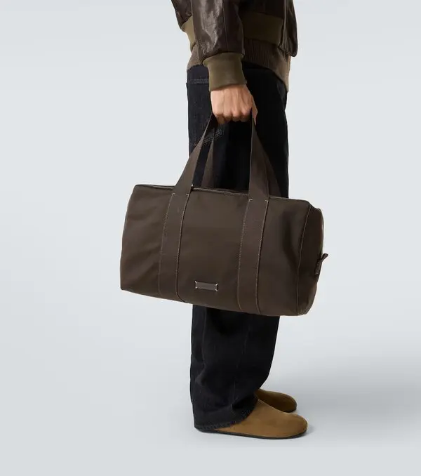 THE ROW Sisal Canvas Duffel Bag - Brown