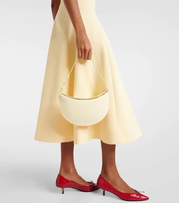 Jacquemus Ovalo Small Leather Shoulder Bag - Yellow