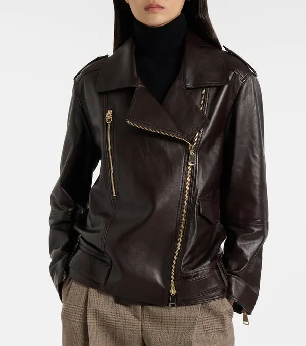 Dorothee Schumacher Sleek Statement Leather Biker Jacket