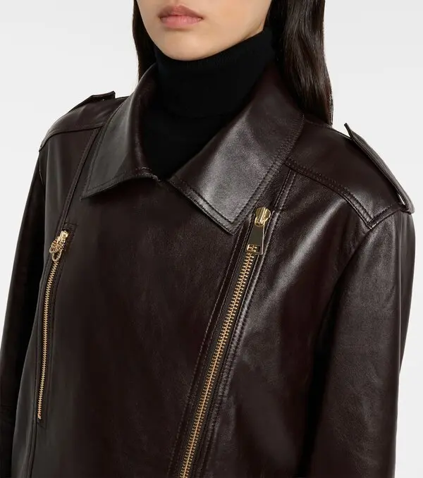 Dorothee Schumacher Sleek Statement Leather Biker Jacket