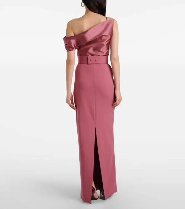 Solace London Magda Asymmetric Gown
