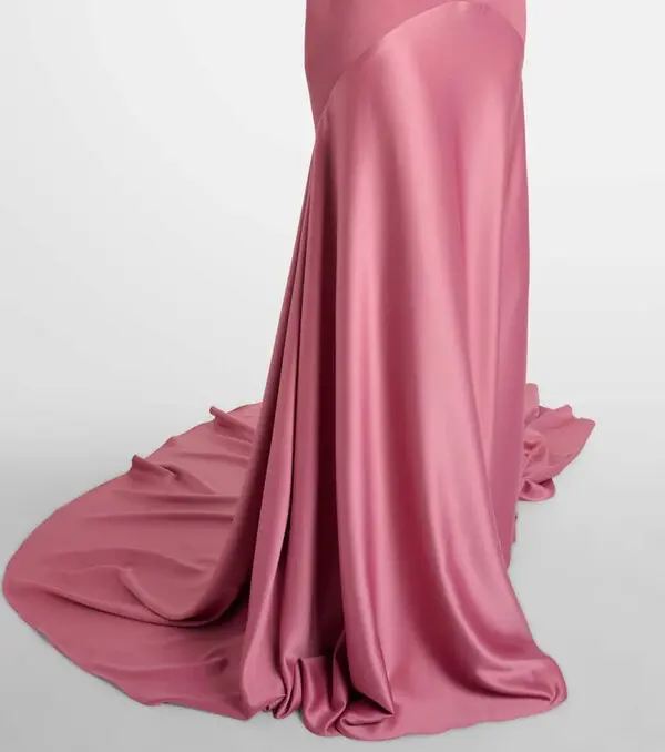 solace london halter dress The Riva Maxi Dress in Green main image 0