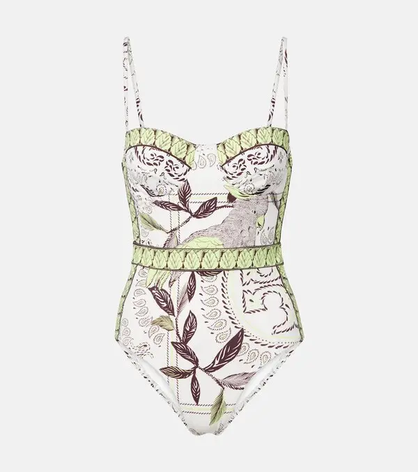 Tory Burch Printed One Piece Swimsuit - Multicoloured