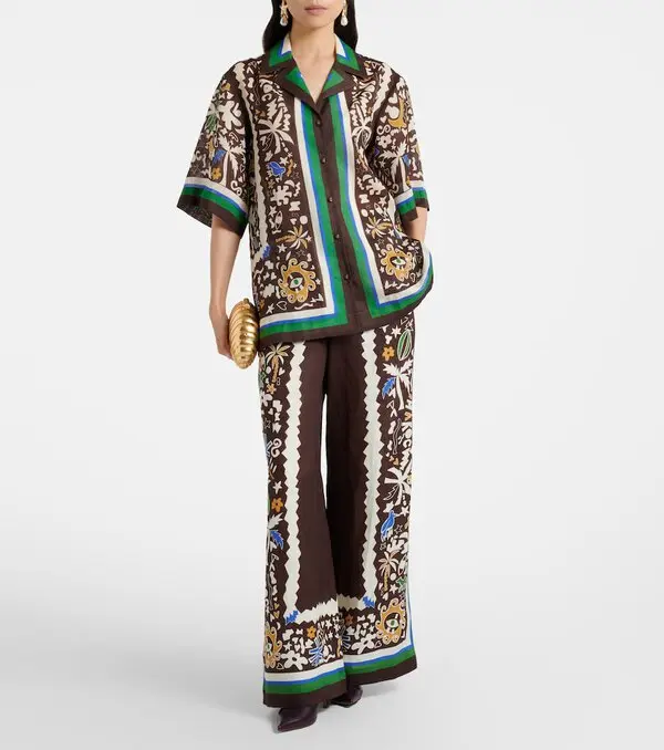 ALEMAIS Alémais Maroc Printed Wide-leg Pants - Multicoloured