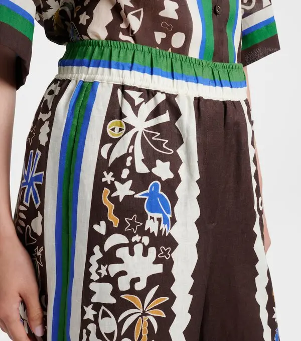 ALEMAIS Alémais Maroc Printed Wide-leg Pants - Multicoloured