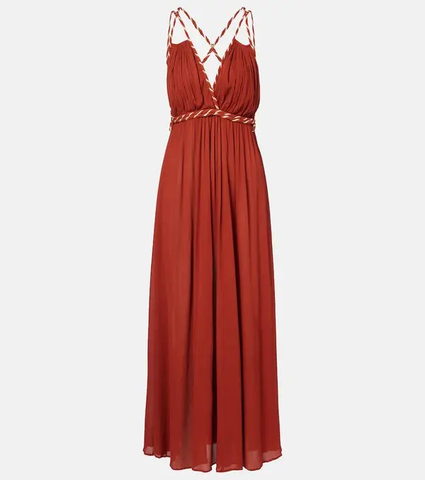 Poupette St Barth Colette Maxi Dress - Orange