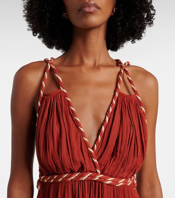 Poupette St Barth Colette Maxi Dress - Orange